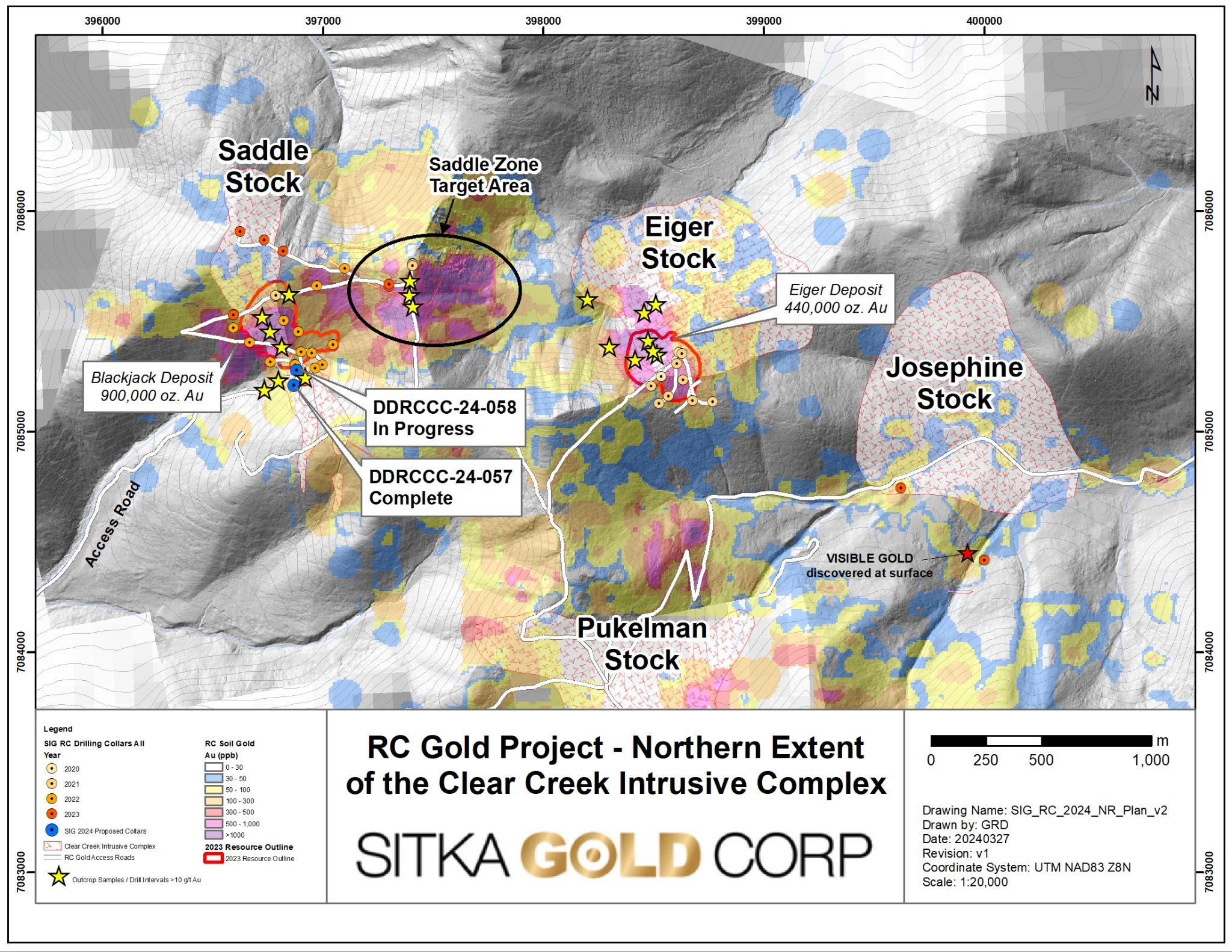 Sitka Intercepts Visible Gold in First Diamond Drill Hole of 2024 at its RC Gold Project in ...