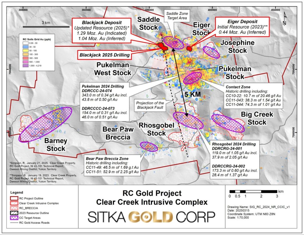 Sitka Intercepts Multiple Occurrences of Visible Gold in First Drill Holes of the Summer Season ...